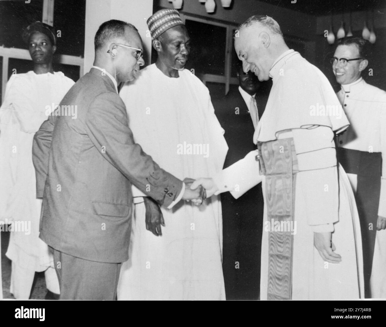 NIGERIAN PREMIER ABUBAKAR TAFAWA BALEWA A A T WITH ERIC WILLIAMS DOCTOR ...