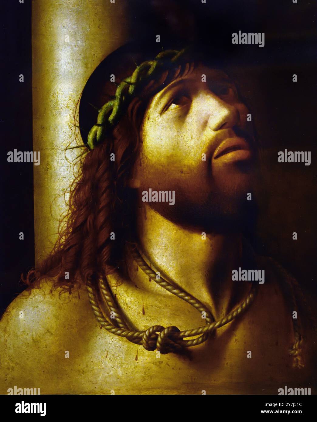 Christ at a Column 1500 by Pietro De Saliba 1497-1530, 15th - 16th ...