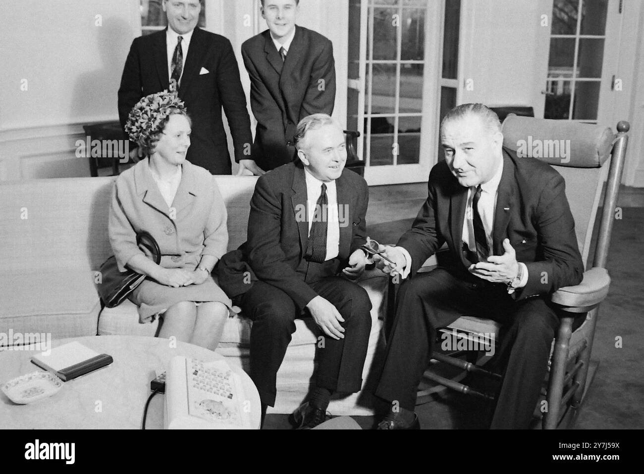 President johnson and wife hi-res stock photography and images - Alamy