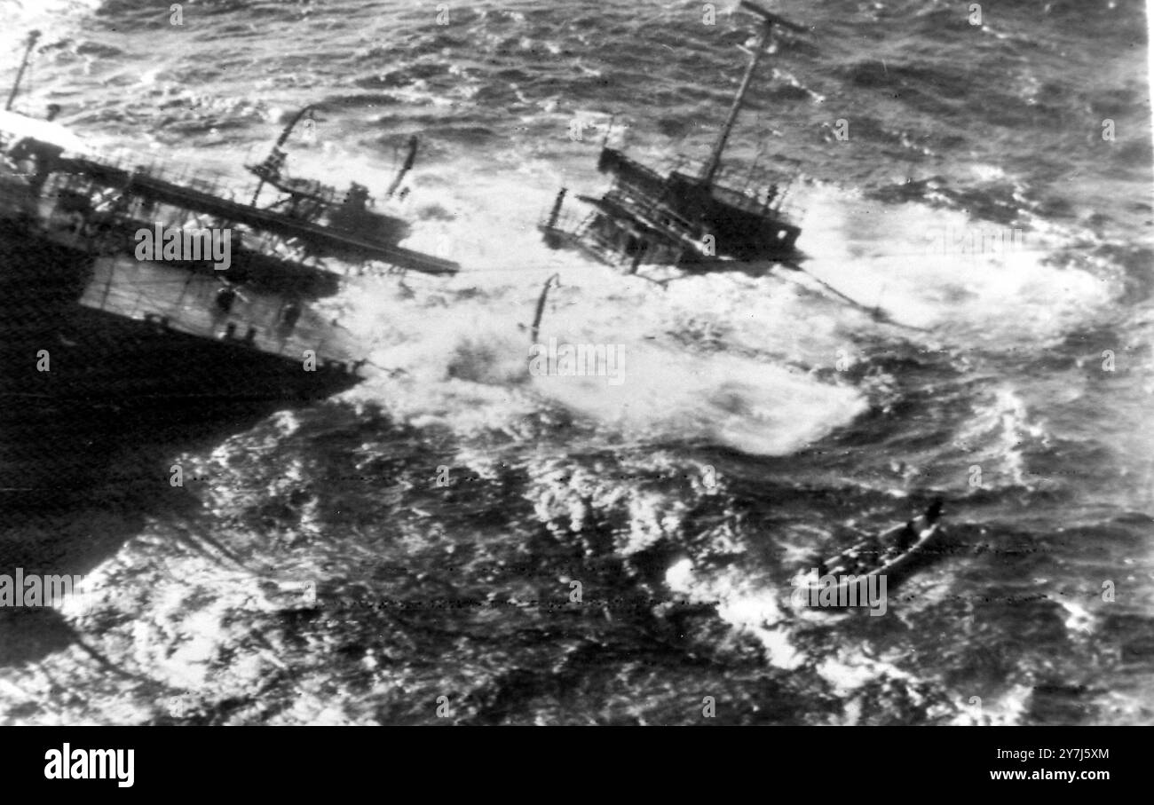 SHIP DISASTER LIBERIAN TANKER AMPHIALOS FLOUNDERING HULK BOAT FROM ...