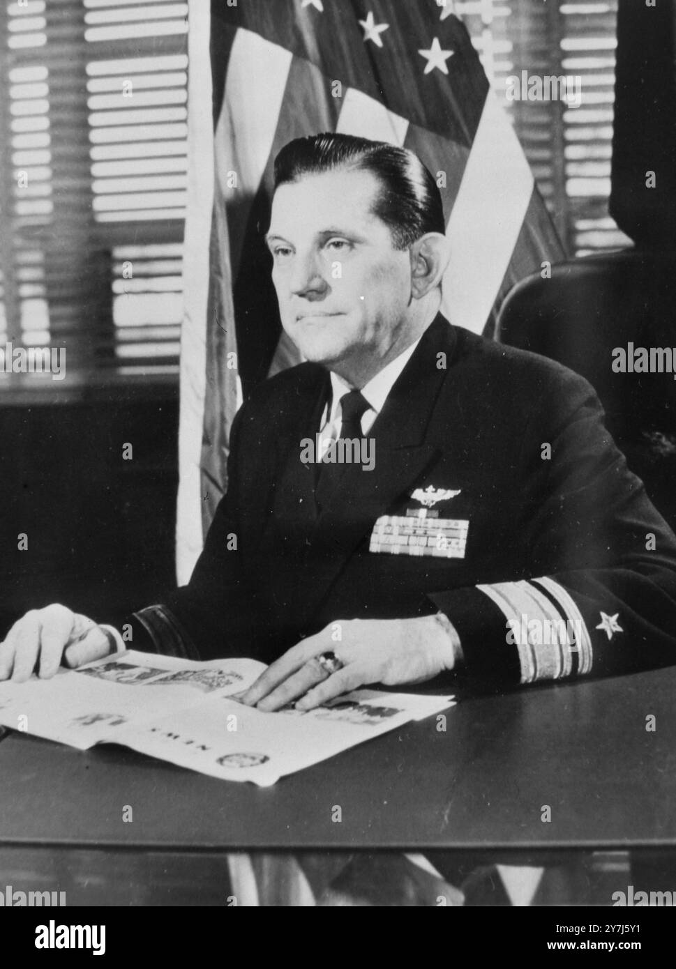 WILLIAM I MARTIN W I REAR ADMIRAL US NAVY / ; 3 MARCH 1964 Stock Photo ...