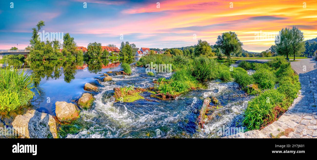 Old town hall and the kallmunz castle hi-res stock photography and ...
