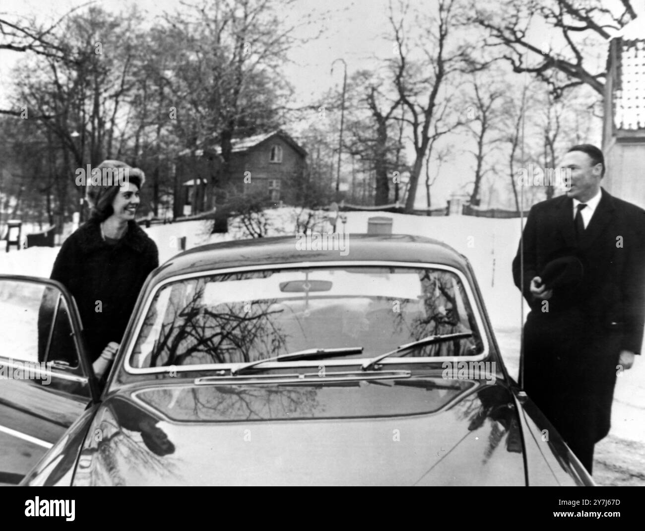 JOHN AMBLER WITH PRINCESS MARGARETHA IN STOCKHOLM ; 29 FEBRUARY 1964 ...