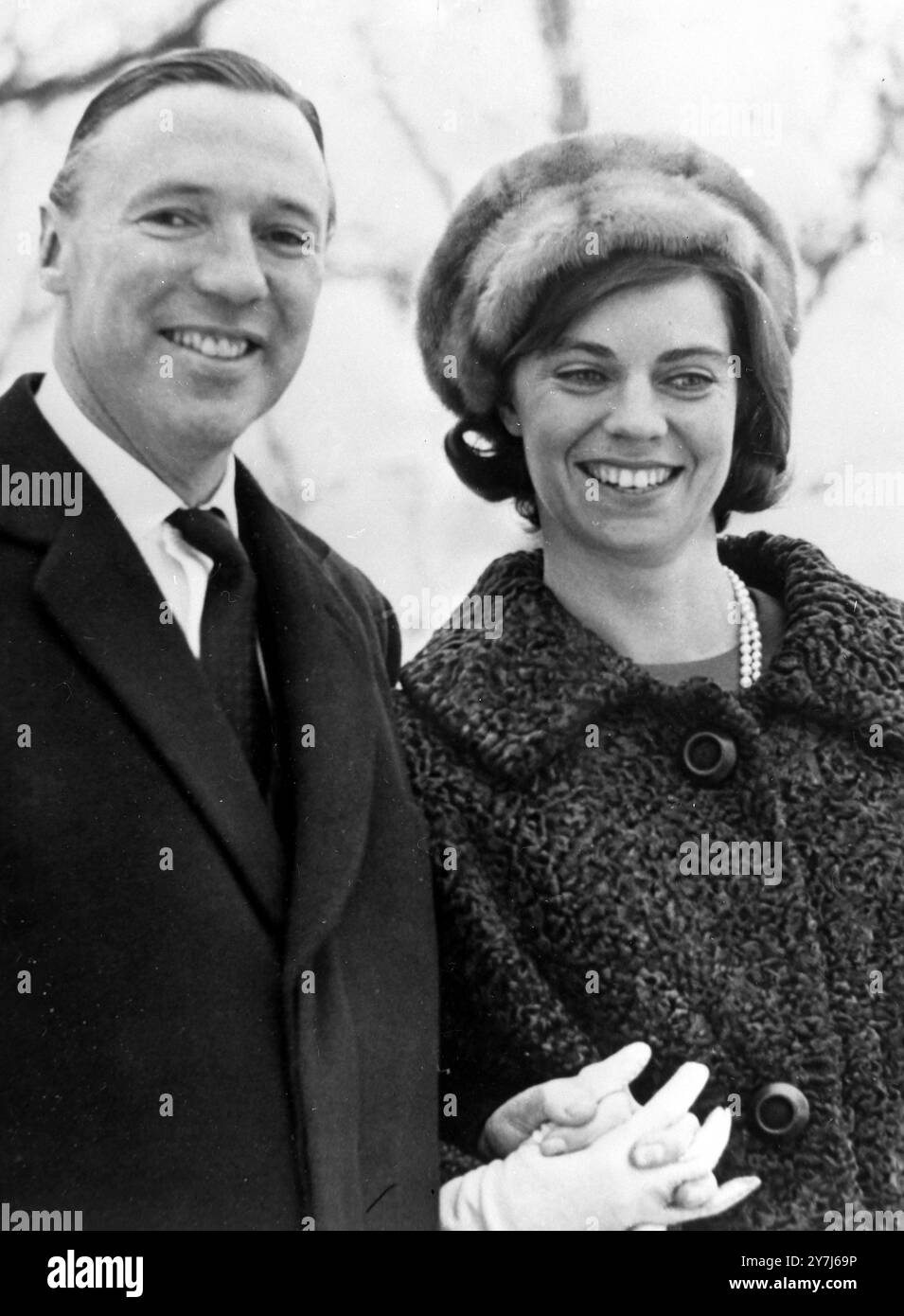 JOHN AMBLER WITH PRINCESS MARGARETHA IN STOCKHOLM ; 29 FEBRUARY 1964 ...