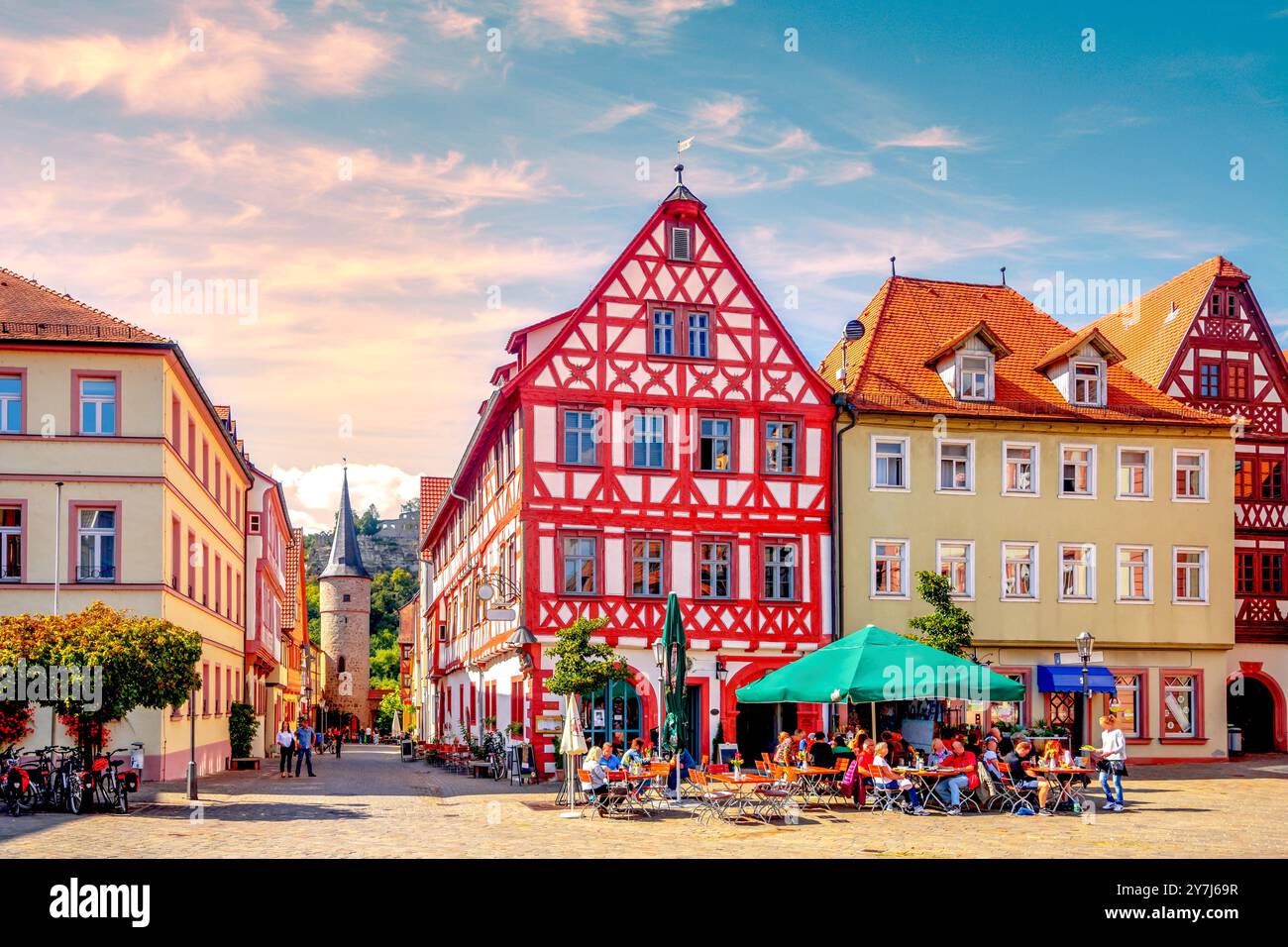 Old city of Karlstadt am Main, Germany Stock Photo - Alamy