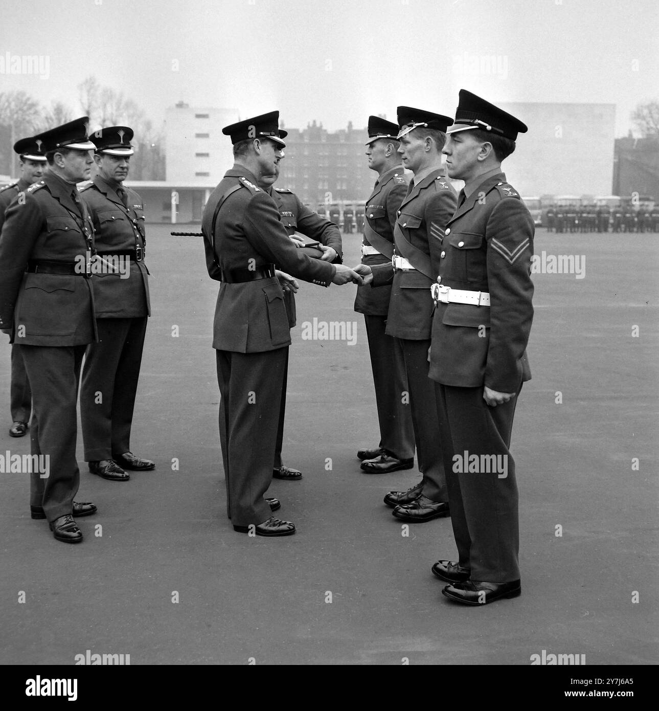 PRINCE PHILIP PRESENTS DUKE OF EDINBURGH AWARD TO SERGEANT HEARNE D C ...