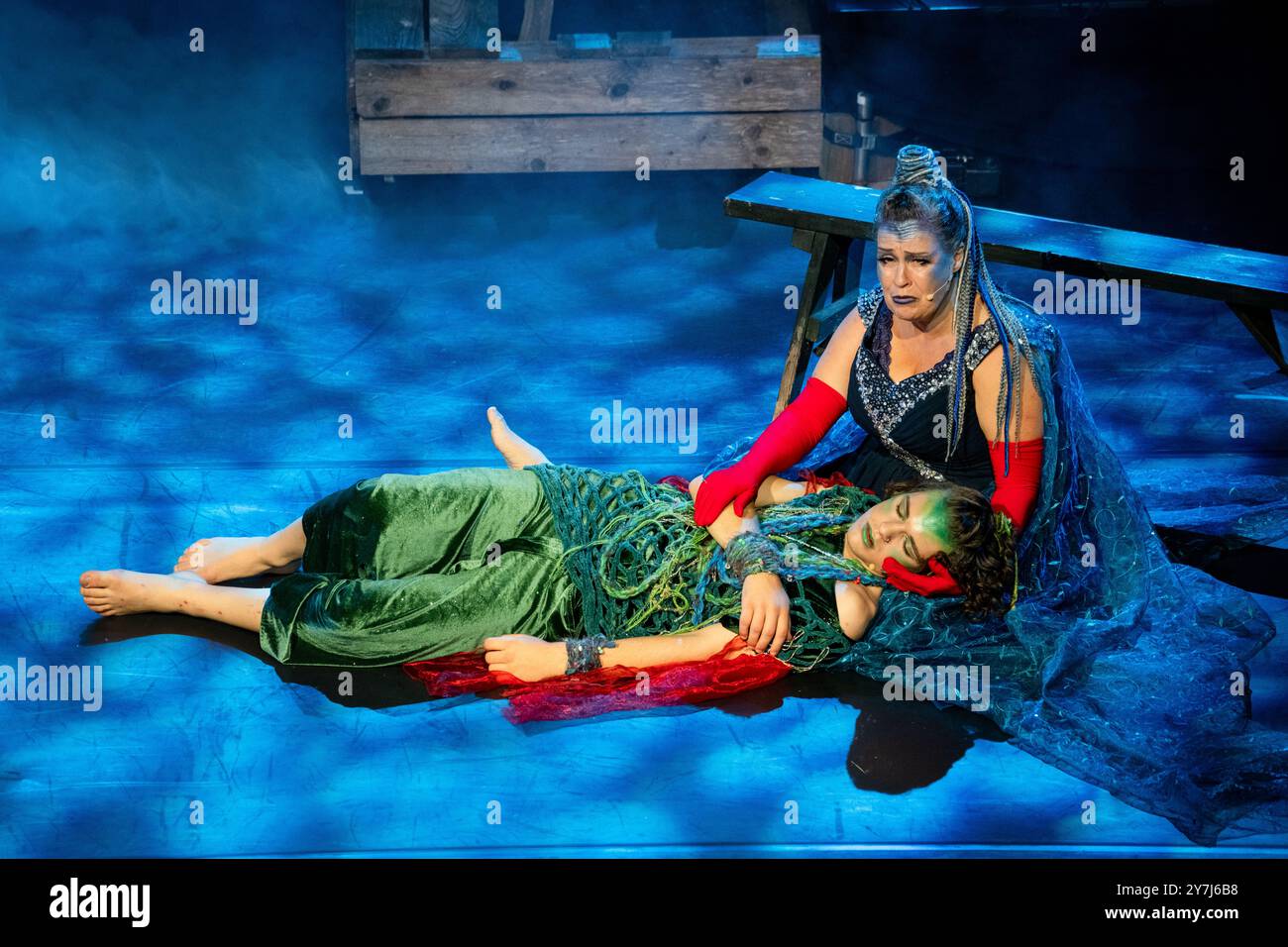 HAVSANDAR, ÅLAND, 2024: Annica Cleo plays Havsfrun Rana (The Mermaid ...