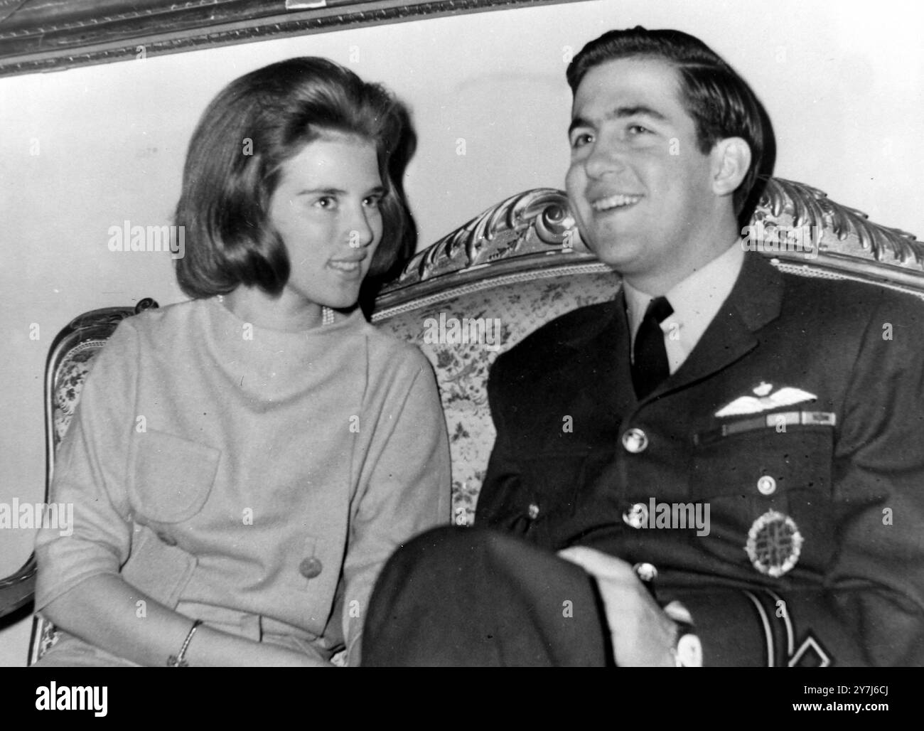 PRINCESS ANNE-MARIE WITH PRINCE CONSTANTINE IN ATHENS, GREECE ; 29 ...