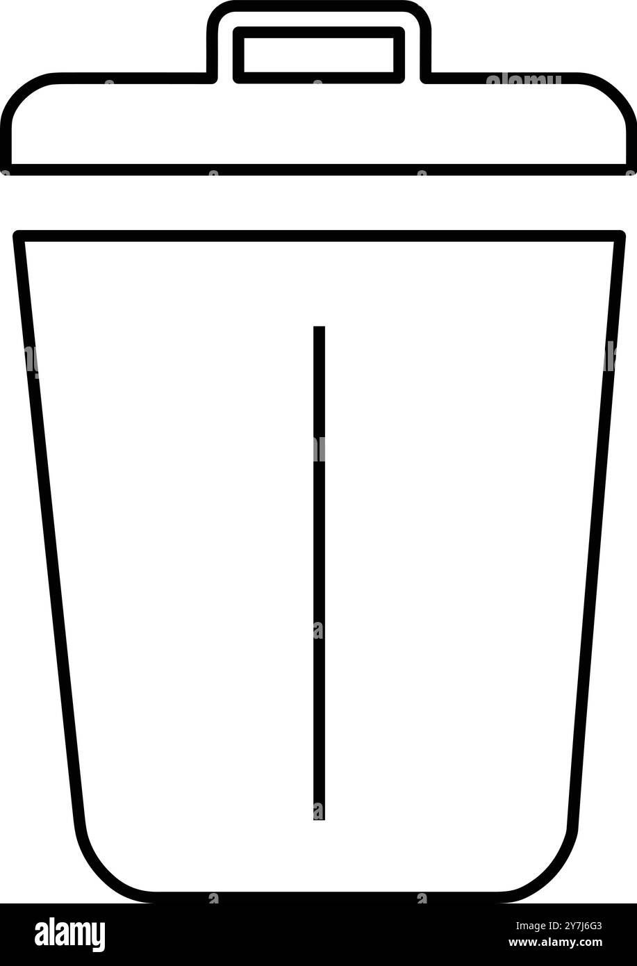 Dust Bin Box outline, house trash bins, recycle trash, outline buckets ...