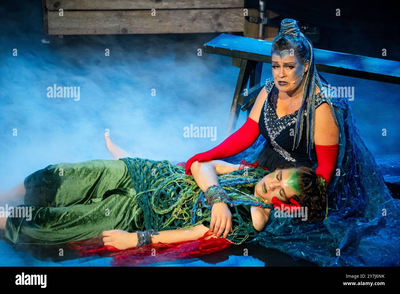 HAVSANDAR, ÅLAND, 2024: Annica Cleo plays Havsfrun Rana (The Mermaid ...