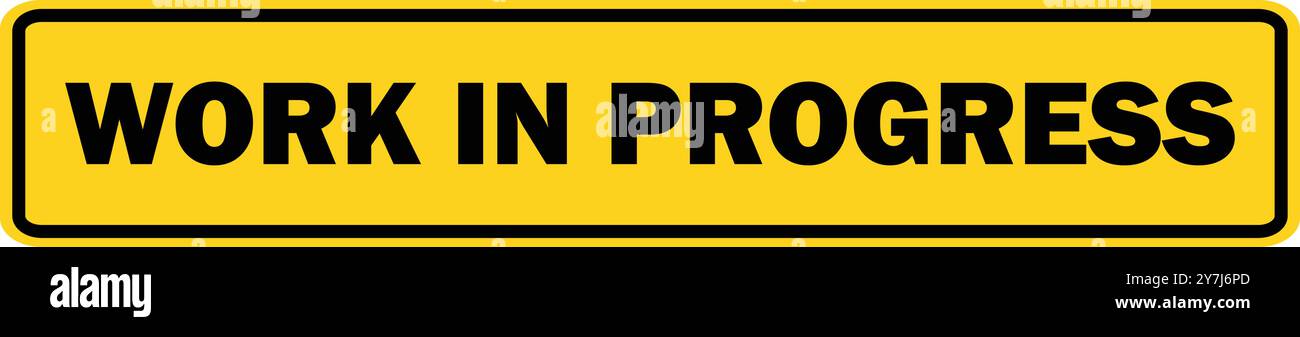 Warning construction sign in Stock Vector Images - Alamy