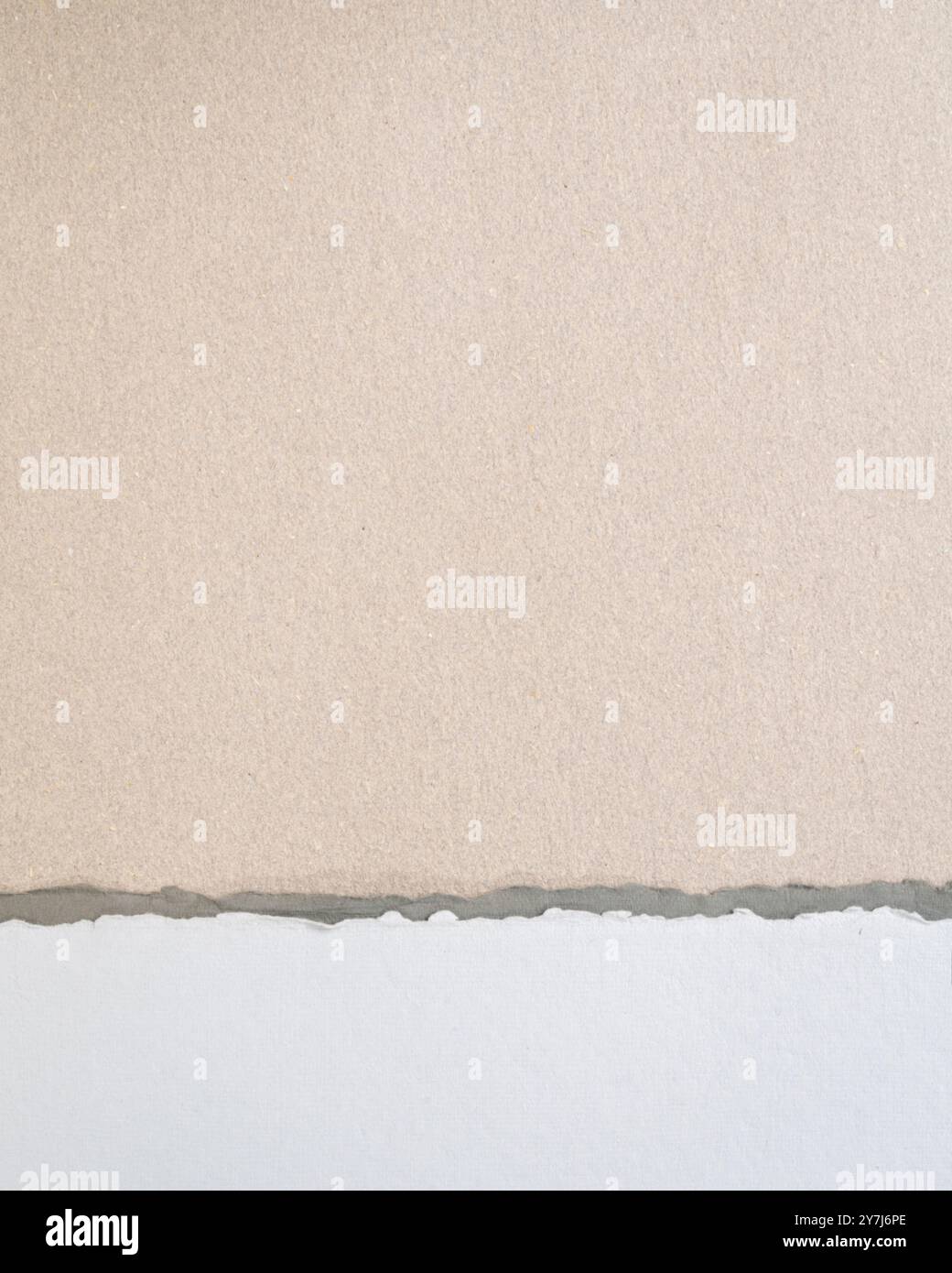 abstract paper landscape in pastel earth tones - collection of handmade ...