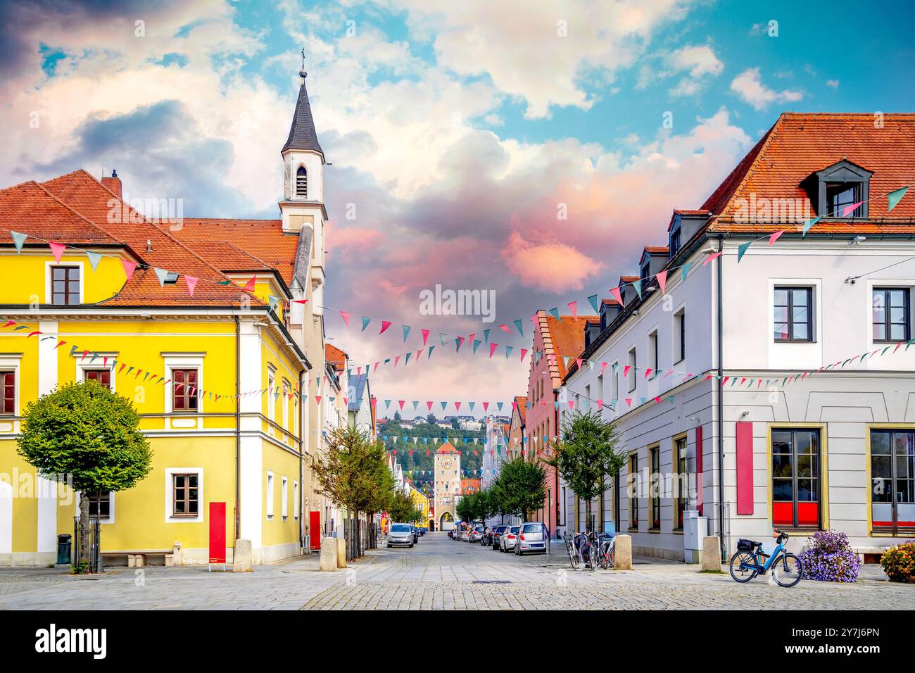 Old city of Kelheim, Germany Stock Photo - Alamy