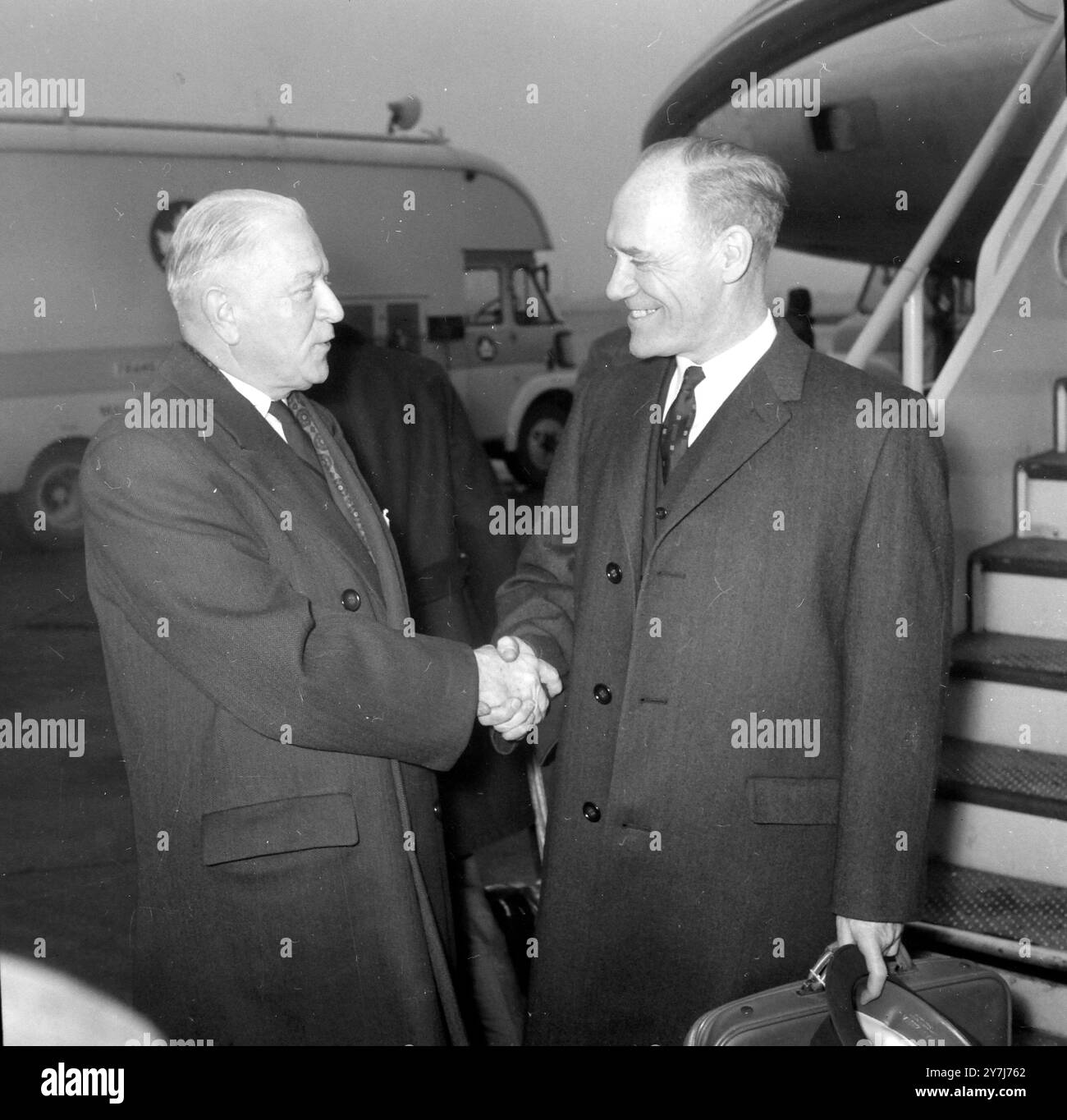 MITCHELL SHARP WITH LIONEL CHEVRIER IN LONDON / ; 26 FEBRUARY 1964 ...