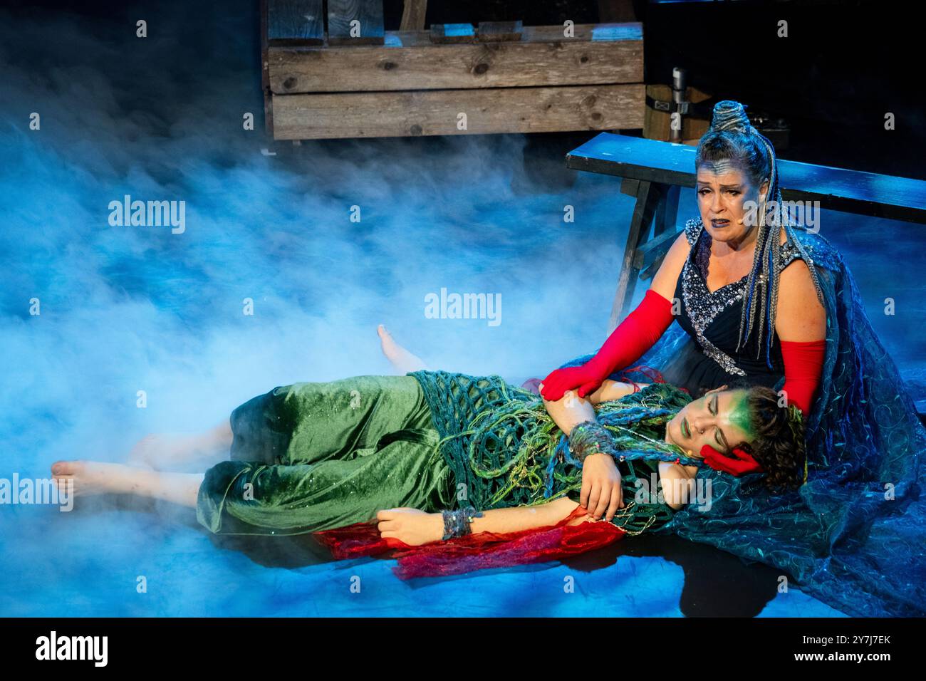 HAVSANDAR, ÅLAND, 2024: Annica Cleo plays Havsfrun Rana (The Mermaid ...