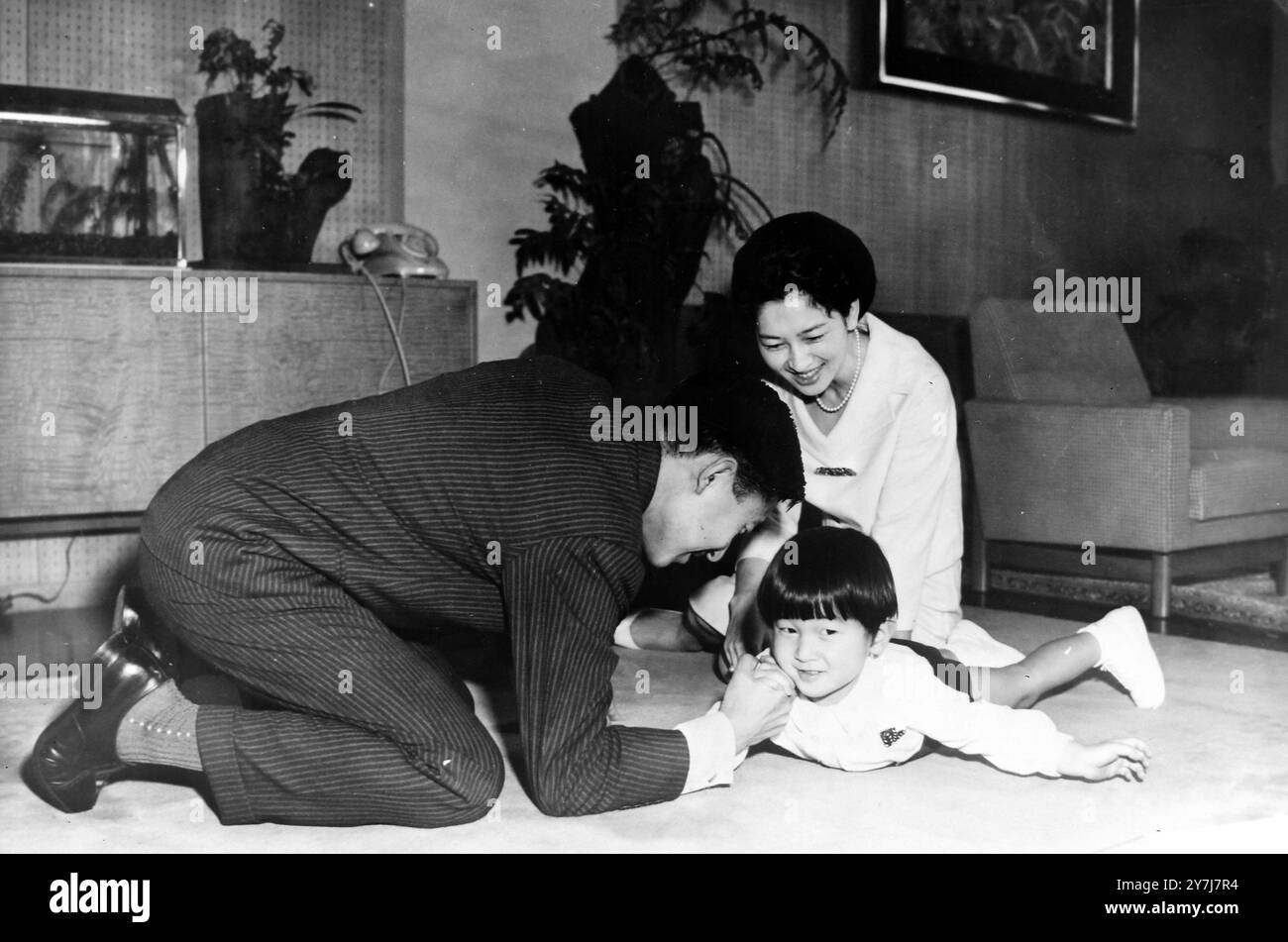 PRINCE NARU - A CHILD OF PRINCE AKIHITO AND PRINCESS MICHIKO IN TOKYO, JAPAN ; 23 FEBRUARY 1964 ...