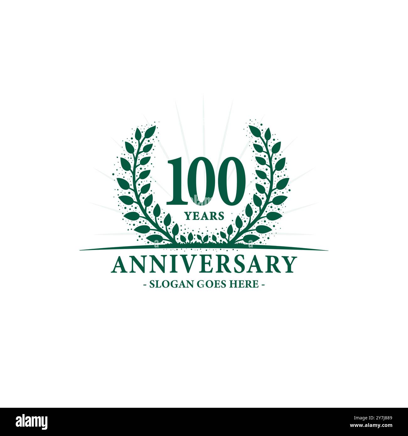 100 years celebrating anniversary logo. 100th years anniversary design ...
