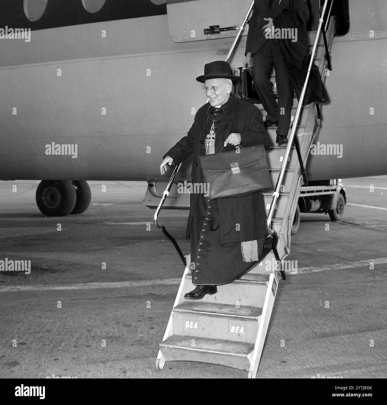 ARCHBISHOP MICHAEL GONZI OF MALTA IN LONDON / ; 20 FEBRUARY 1964 Stock ...