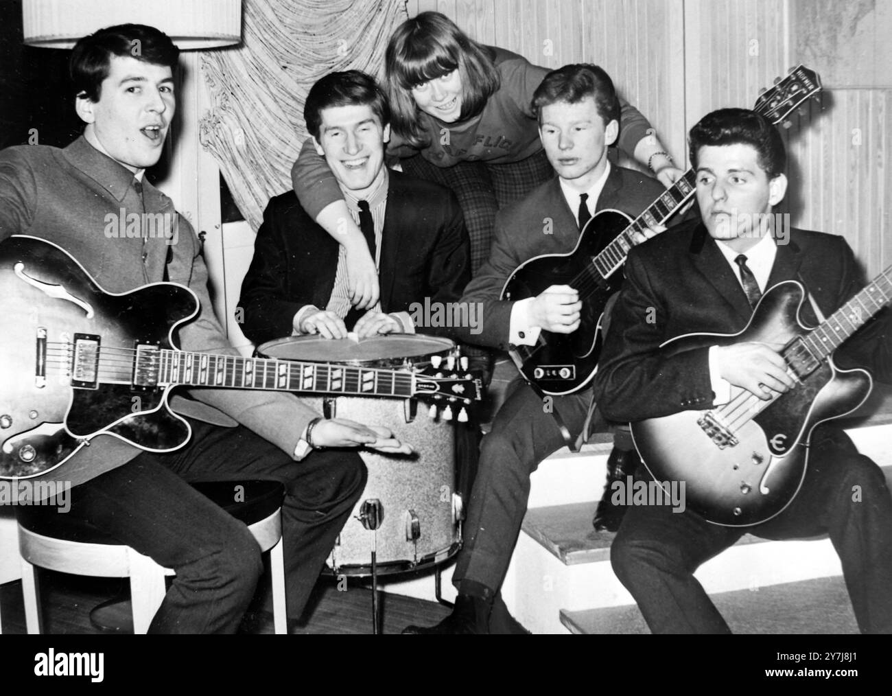 POP GROUP THE SEARCHERS IN CONCERT IN STOCKHOLM ; 20 FEBRUARY 1964 ...