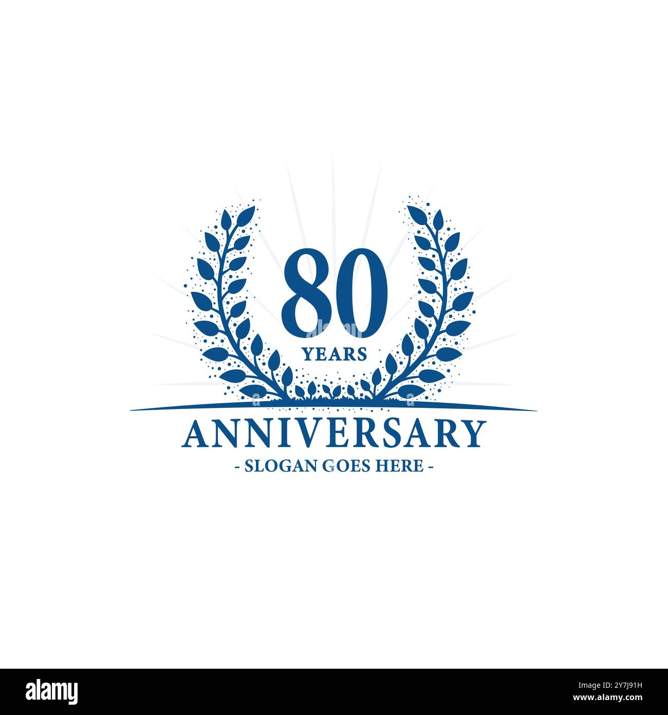80 years celebrating anniversary logo. 80th years anniversary design ...