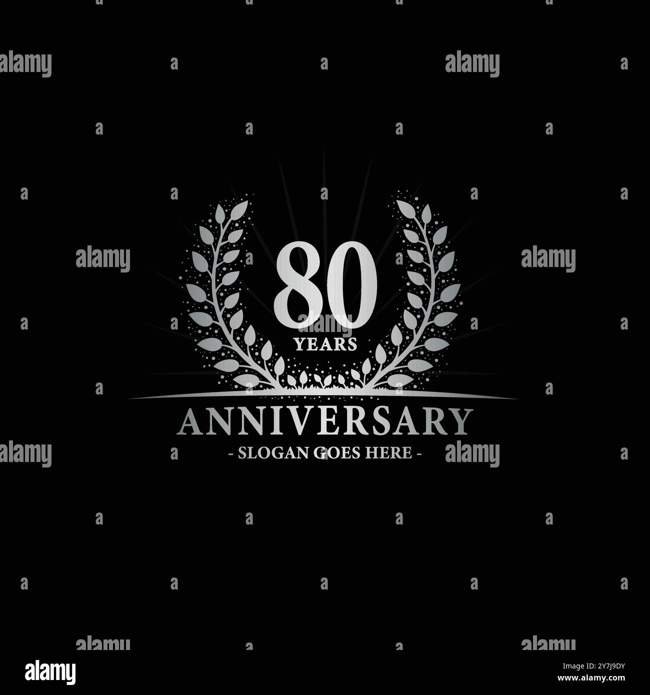 80 years celebrating anniversary logo. 80th years anniversary design ...