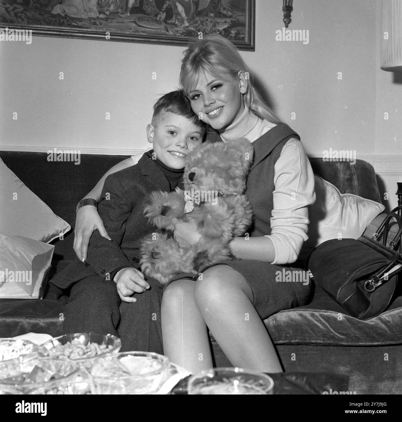 SWEDISH ACTRESS BRITT EKLUND WITH BROTHER CARL IN LONDON / ; 18 ...