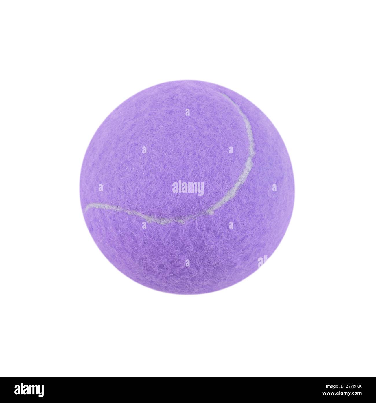One violet tennis ball isolated on white Stock Photo - Alamy