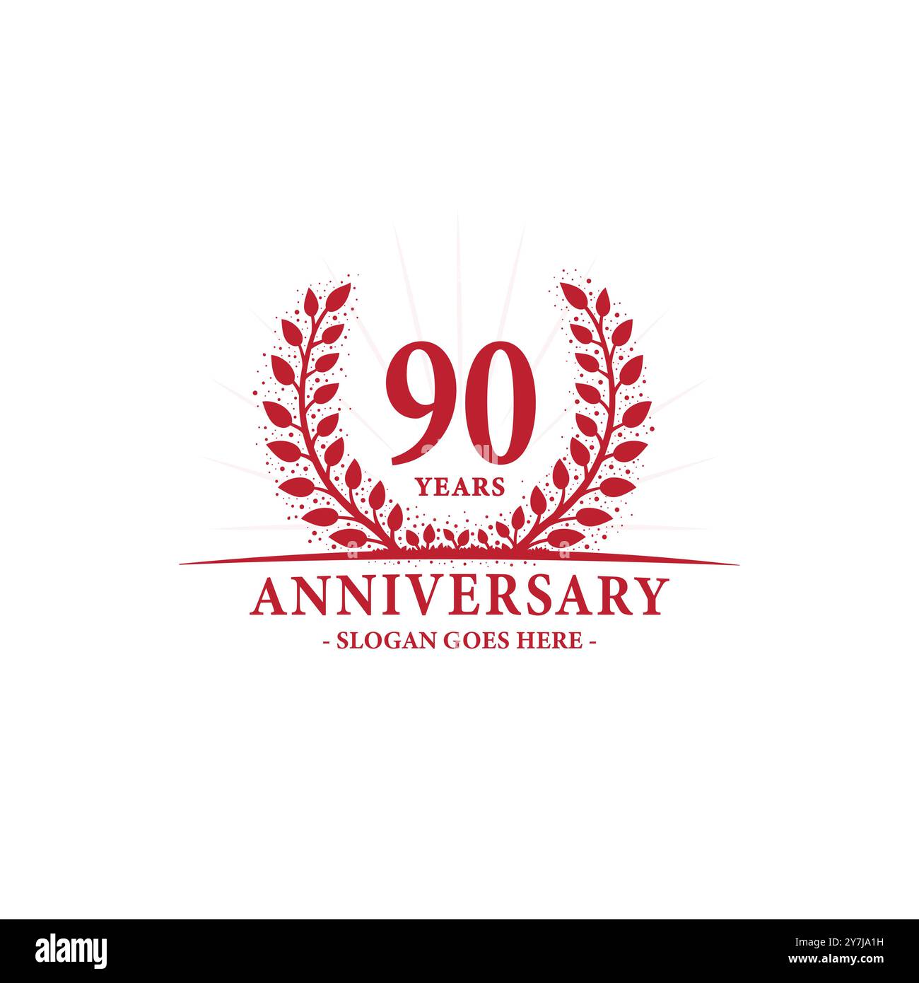 90 years celebrating anniversary logo. 90th years anniversary design ...