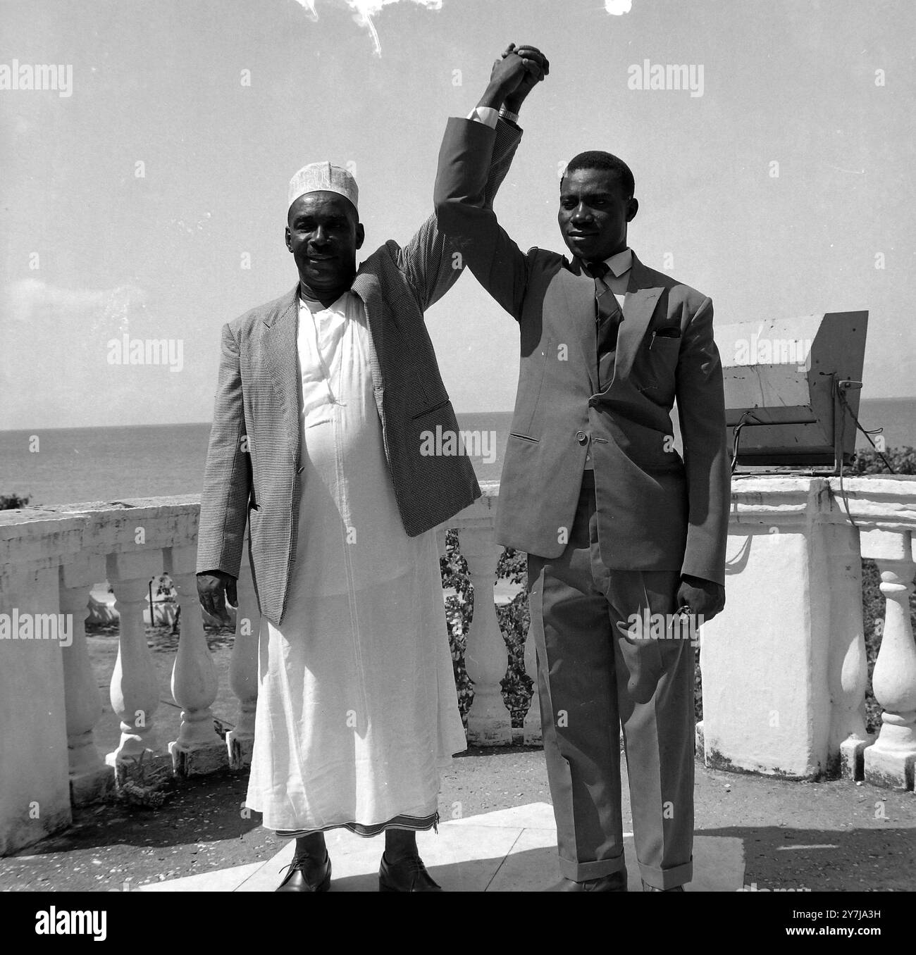 PRESIDENT ABEID AMANI KARUME WITH JOHN OKELLO IN ZANZIBAR / ; 18 ...