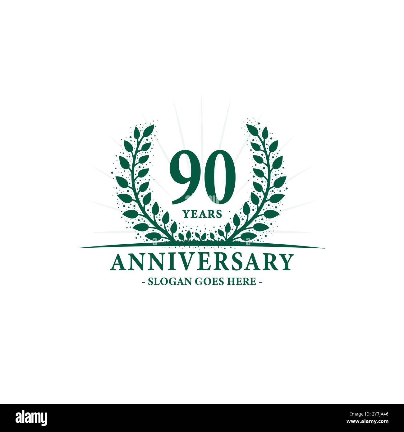 90 years celebrating anniversary logo. 90th years anniversary design ...