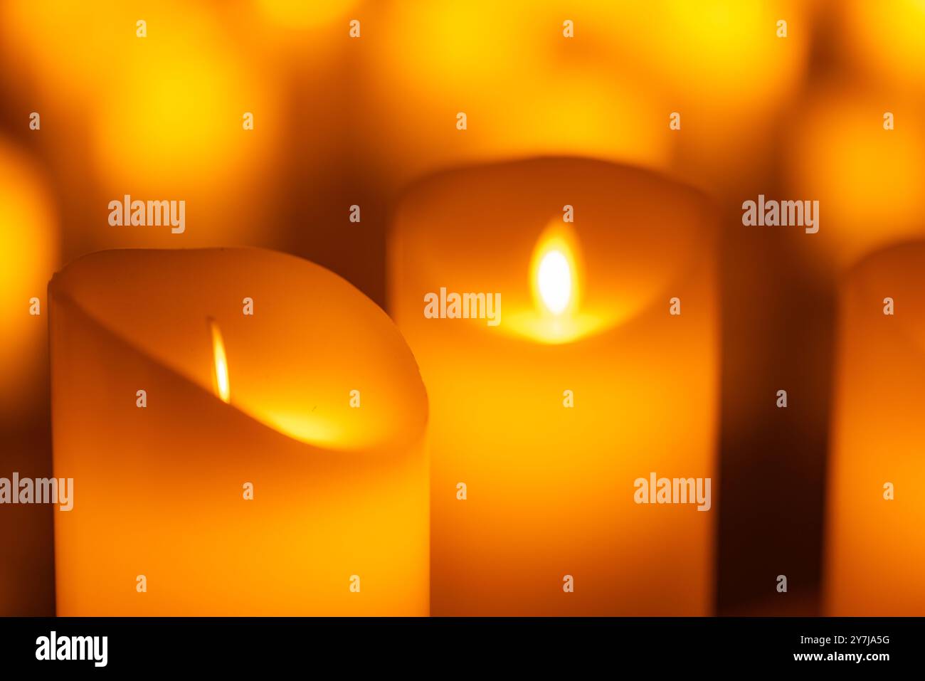 candles on the concert stage background for design purpose Stock Photo ...