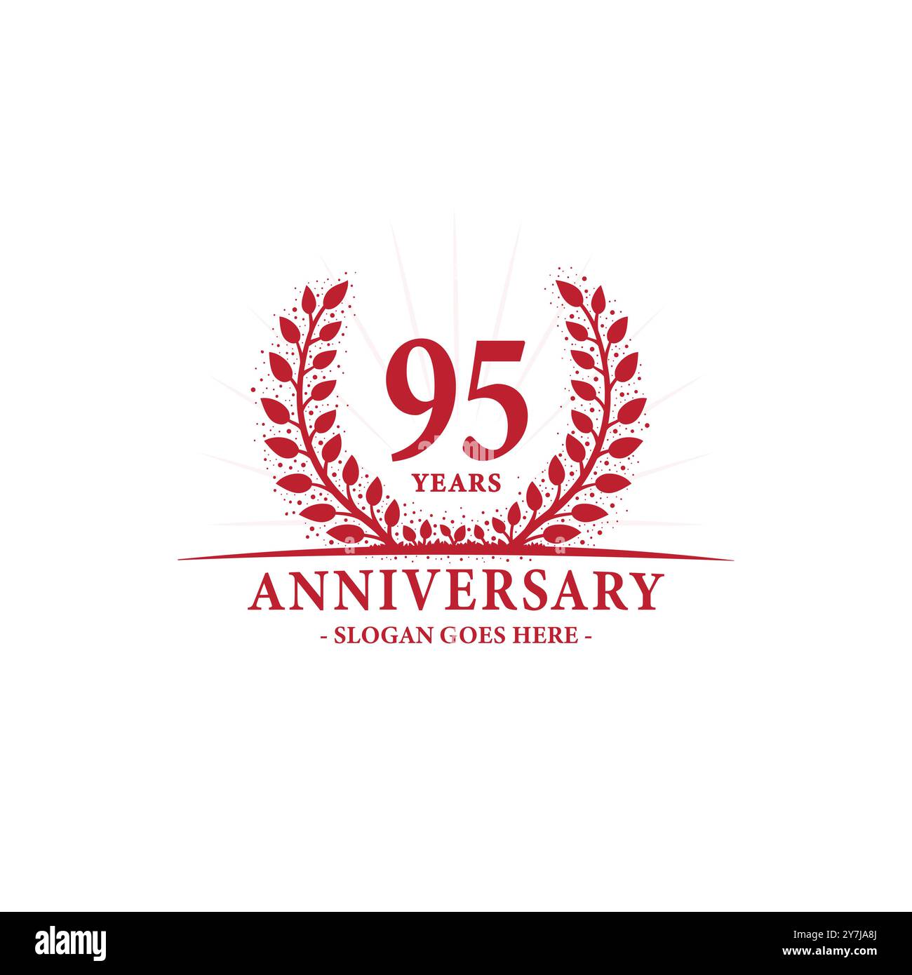 95 years celebrating anniversary logo. 95thth years anniversary design ...