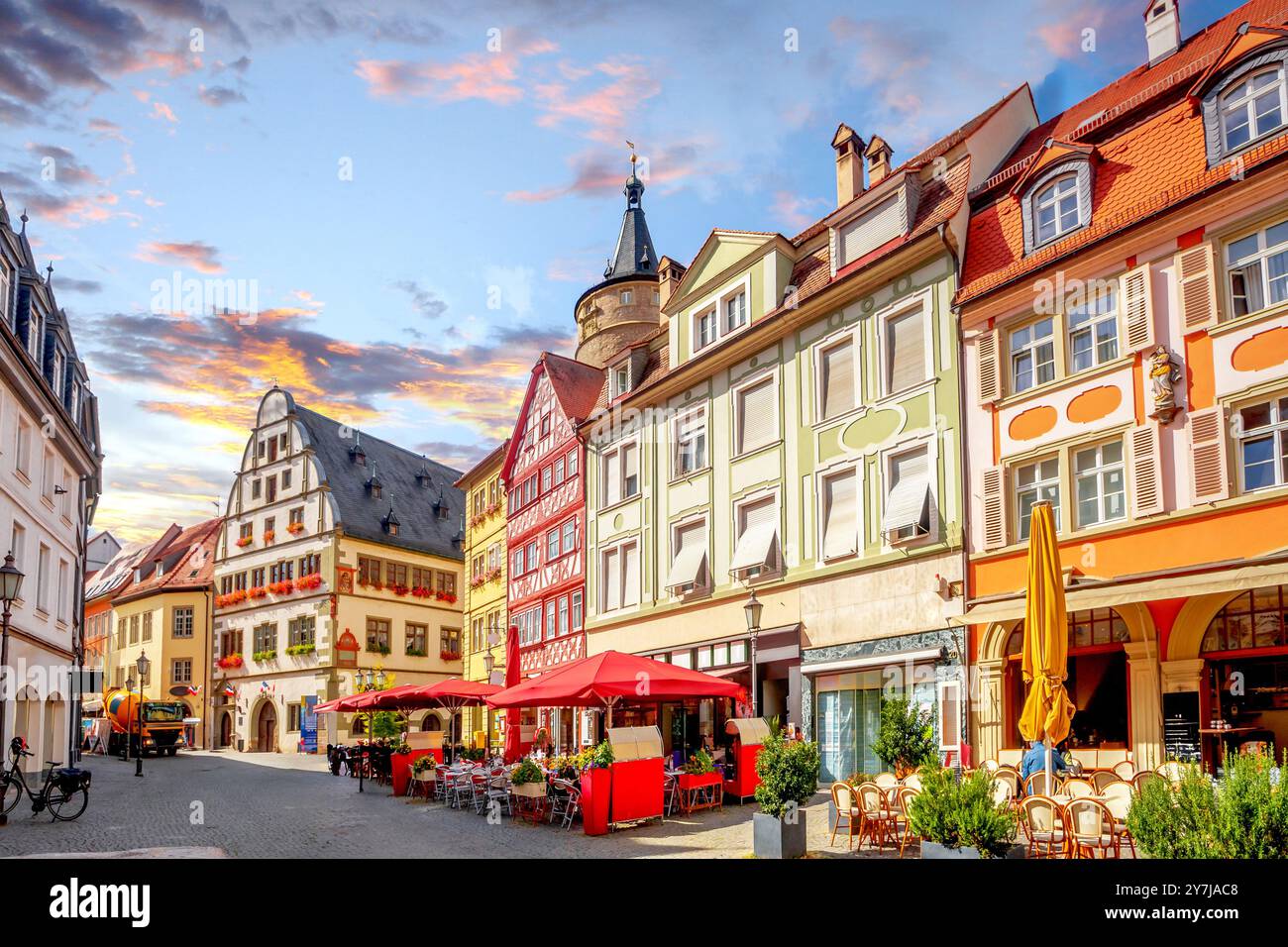Old city of Kitzingen, Germany Stock Photo - Alamy