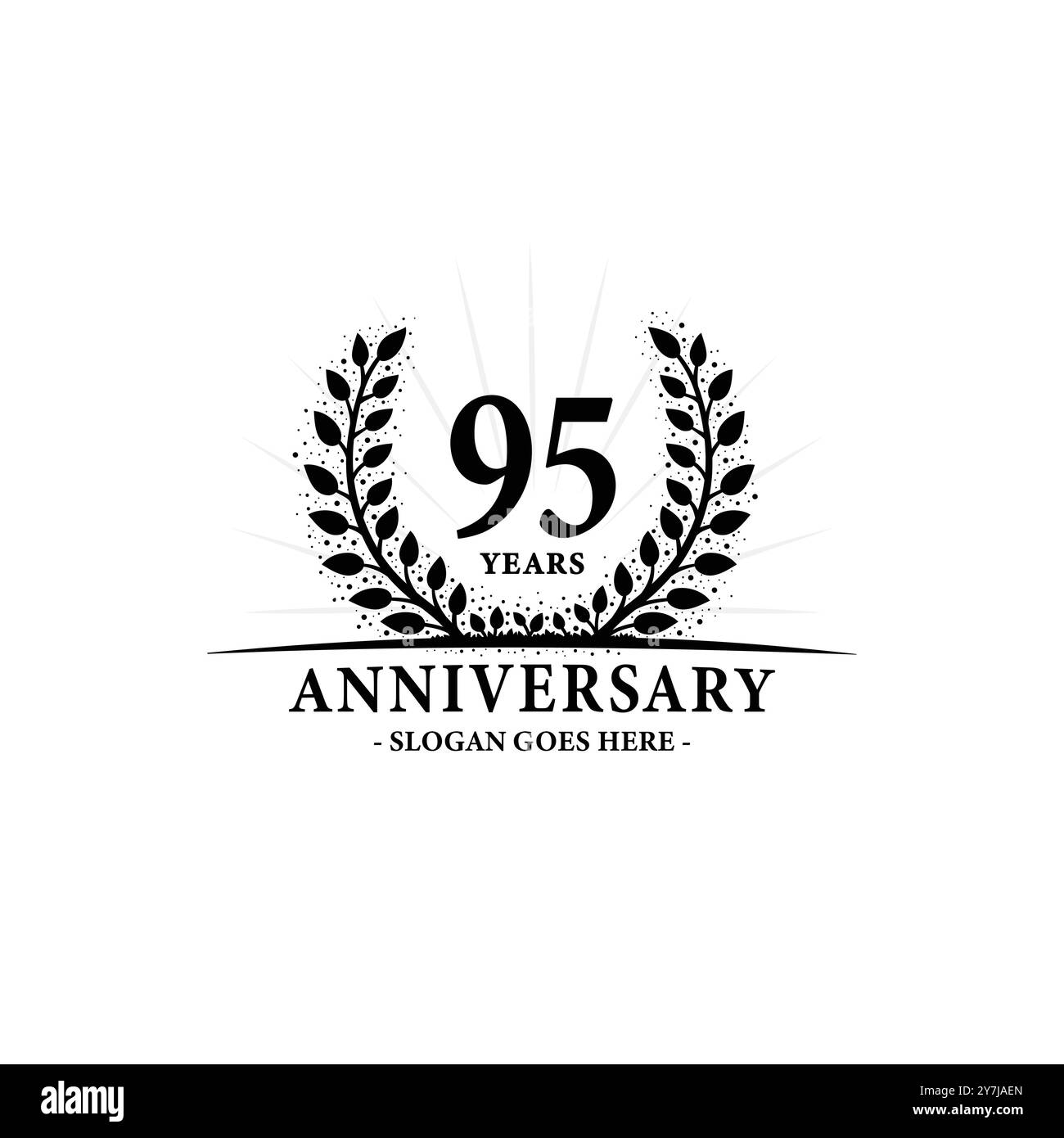 95 years celebrating anniversary logo. 95thth years anniversary design ...