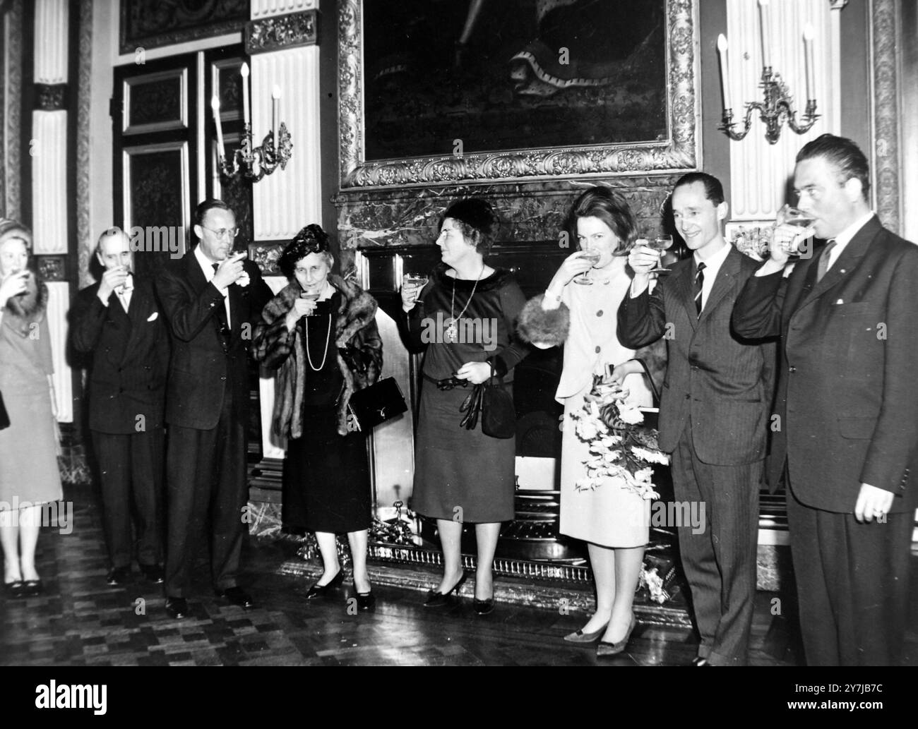 PRINCE HUGO CARLOS DE BOURBON PARMA WITH FIANCEE PRINCESS IRENE OF THE ...