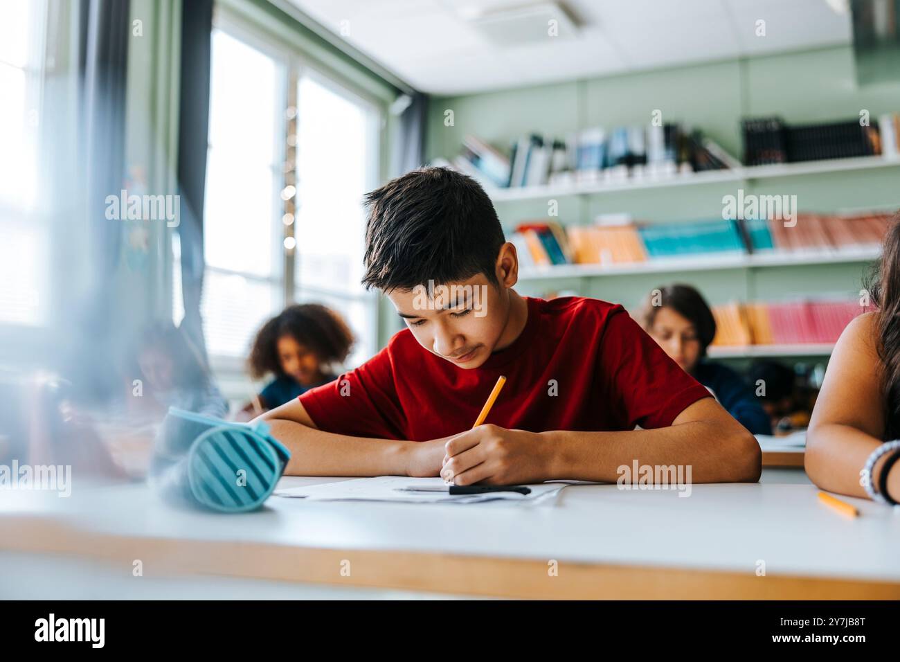 Children school classroom pencil case hi-res stock photography and ...