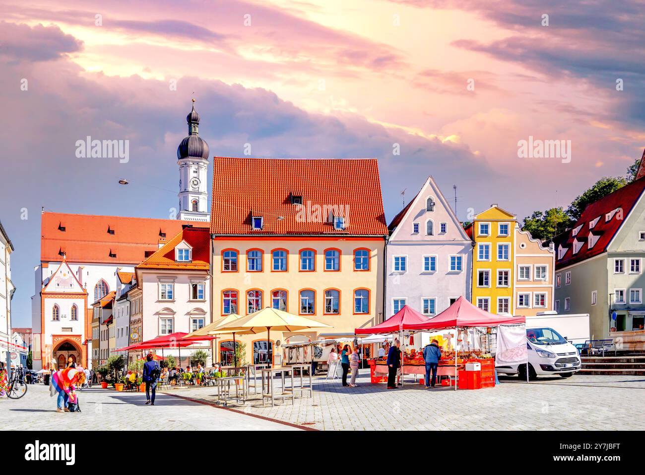 Old city of Landsberg am Lech, germany Stock Photo - Alamy