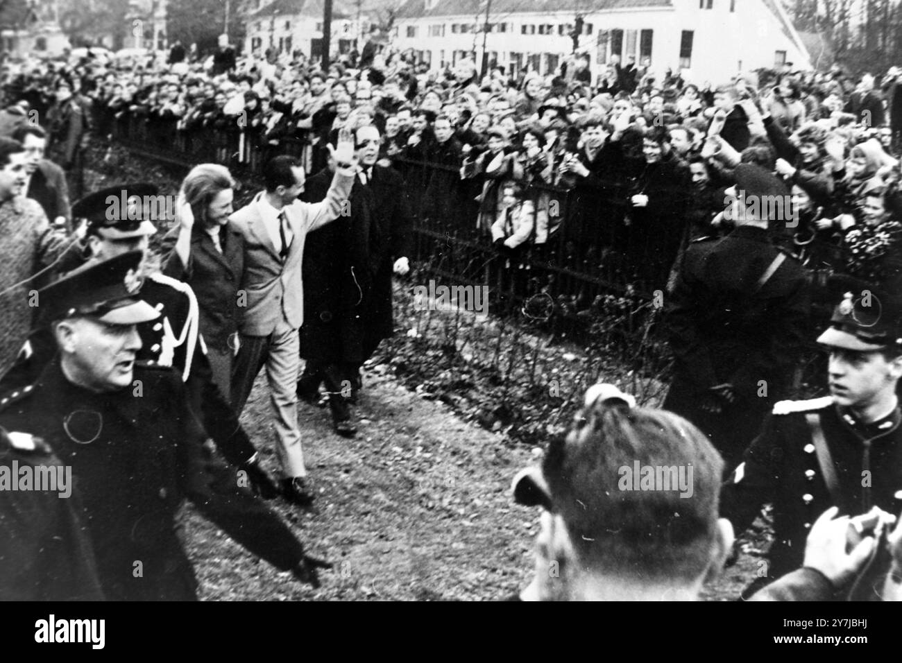 PRINCE HUGO CARLOS DE BOURBON PARMA WITH FIANCEE PRINCESS IRENE OF THE ...