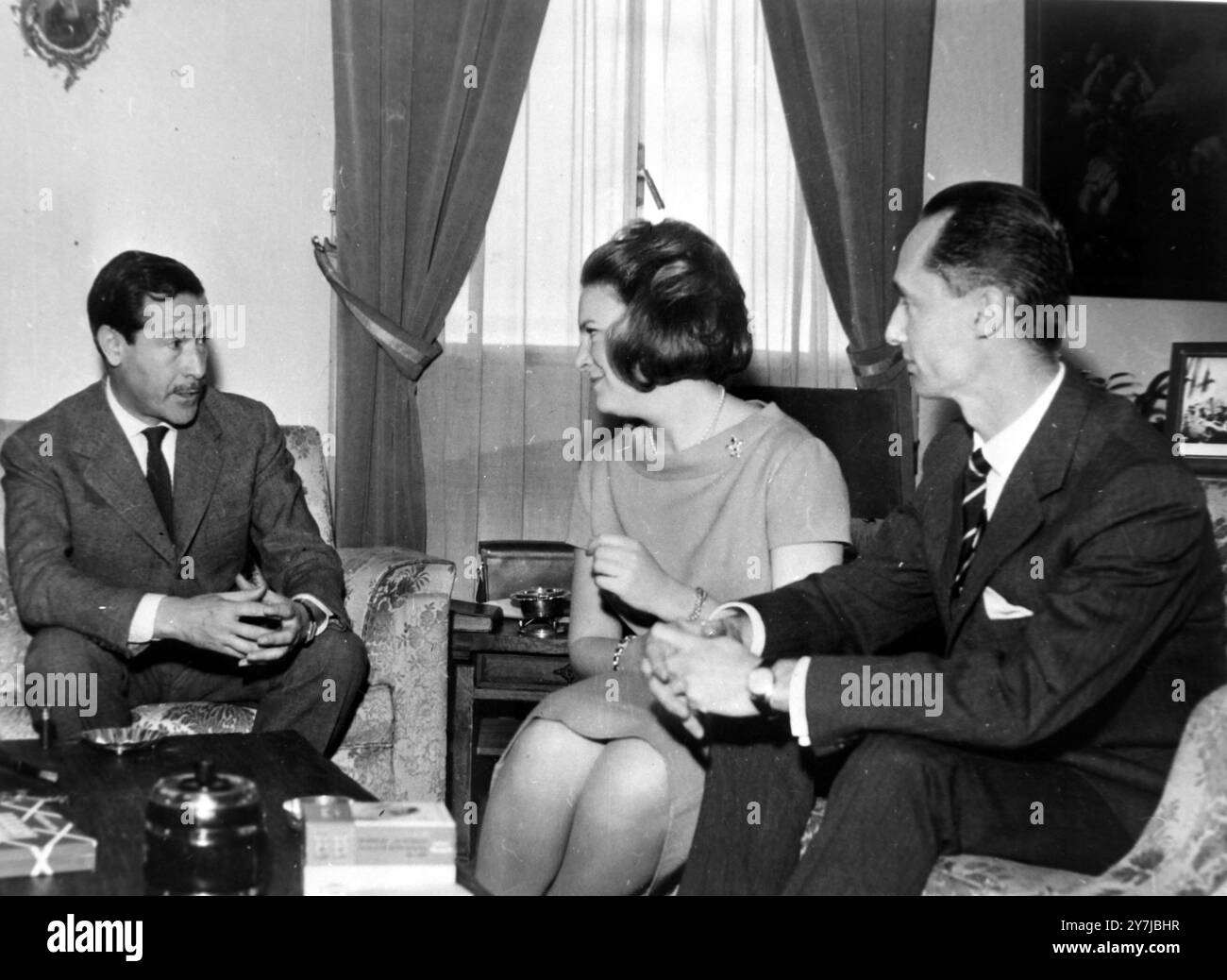 PRINCE HUGO CARLOS DE BOURBON PARMA WITH FIANCEE PRINCESS IRENE OF THE ...