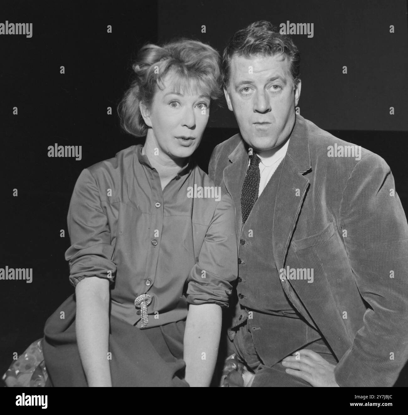 THEATRE ROYAL COURT BARBARA KELLY AND BERNARD BRADEN REHEARSE ROLES IN ...