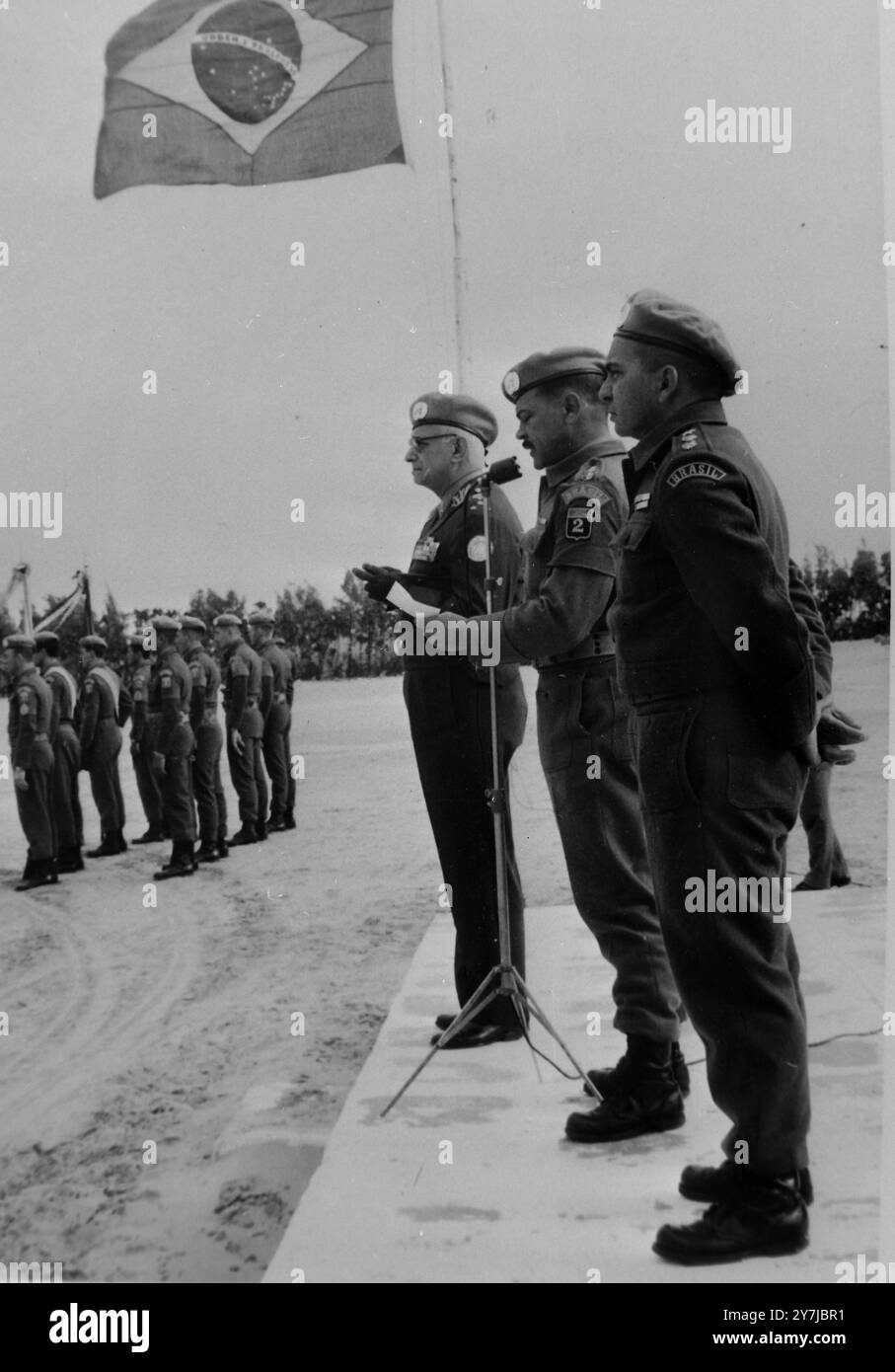 UN UNITED NATIONS FORCES - BRAZILIAN TROOPS REPLACEMENTS FOR GAZA STRIP ...