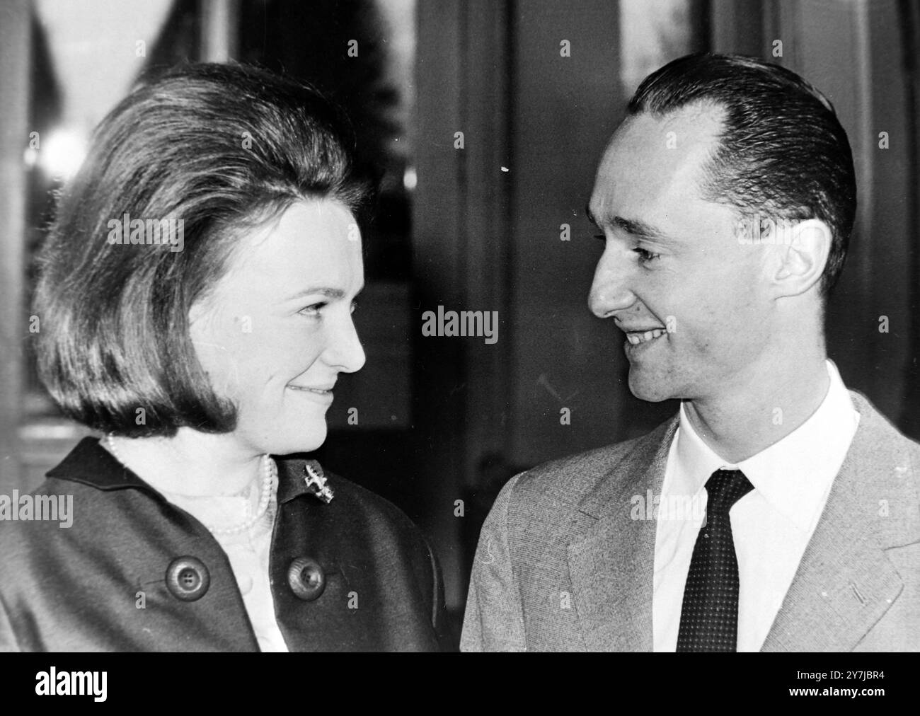 PRINCE HUGO CARLOS DE BOURBON PARMA WITH FIANCEE PRINCESS IRENE OF THE ...