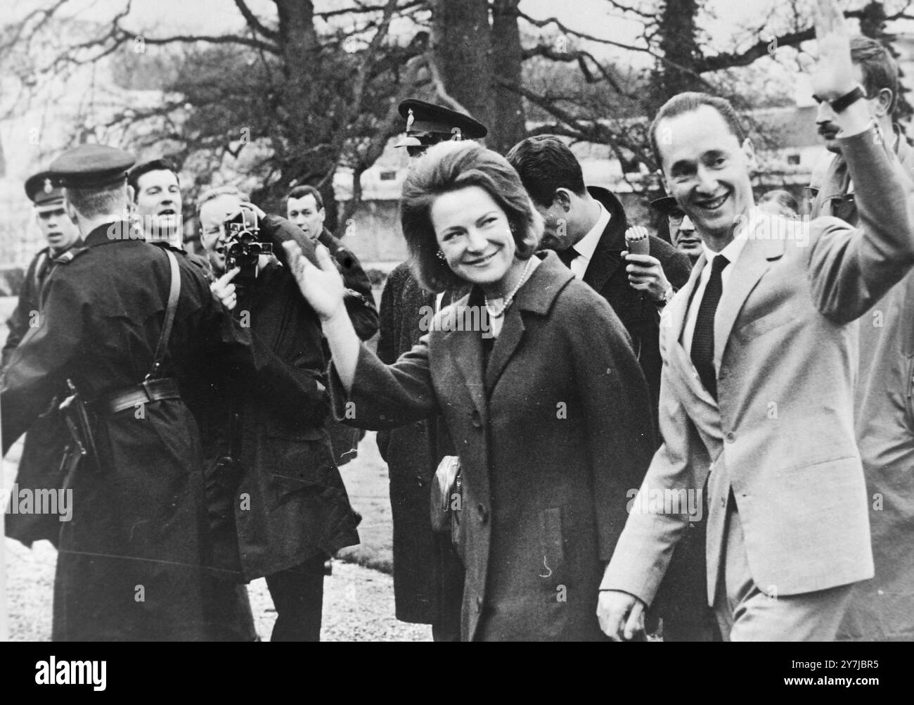PRINCE HUGO CARLOS DE BOURBON PARMA WITH FIANCEE PRINCESS IRENE OF THE ...