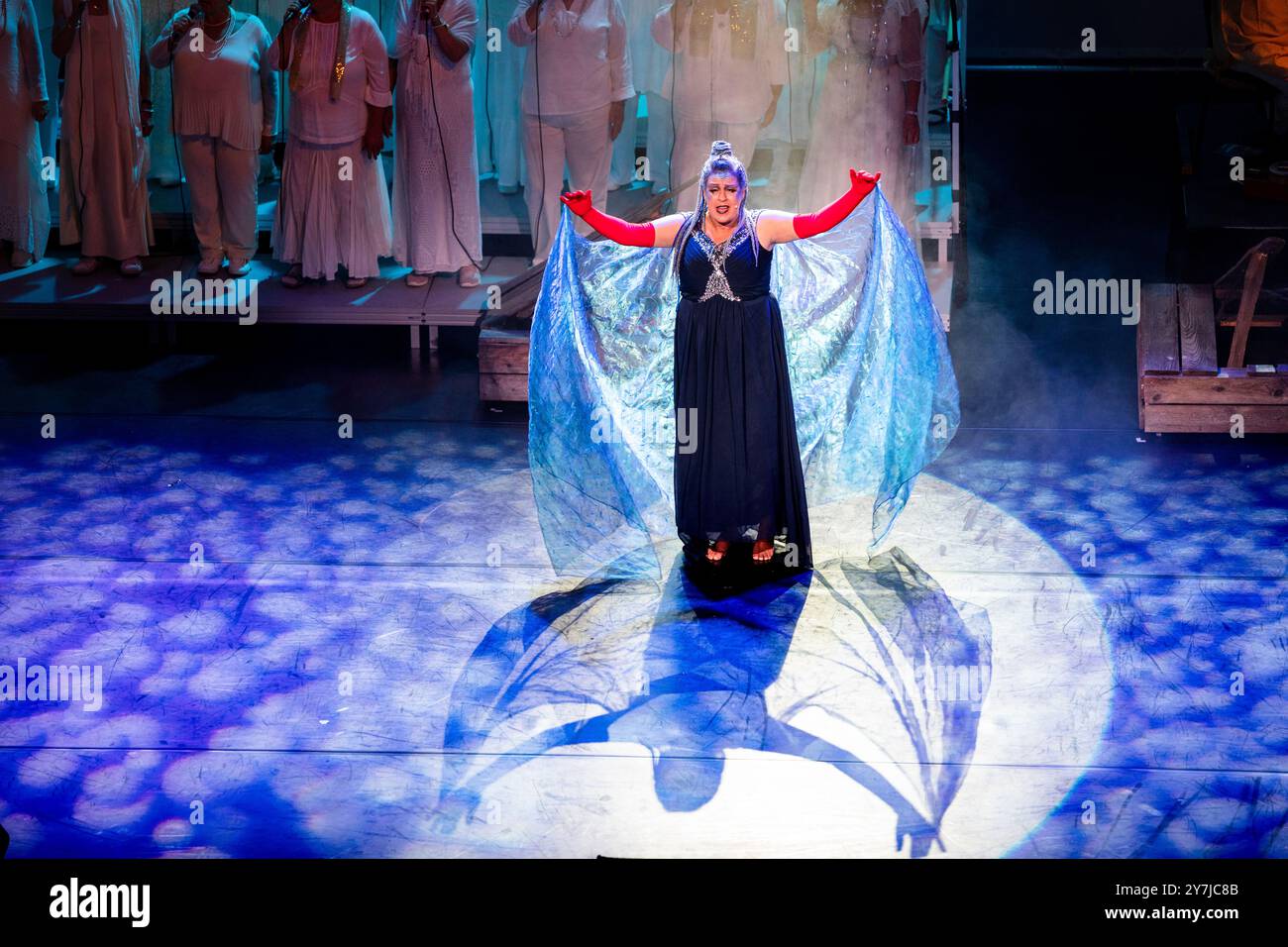 HAVSANDAR, ÅLAND, 2024: Annica Cleo plays Havsfrun Rana (The Mermaid ...