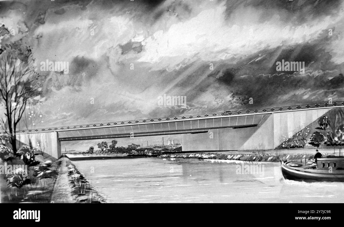 THE SKETCH DESIGN FOR THE CALDER BRIDGE SHEFFIELD LEEDS MOTORWAY / ; 7 ...