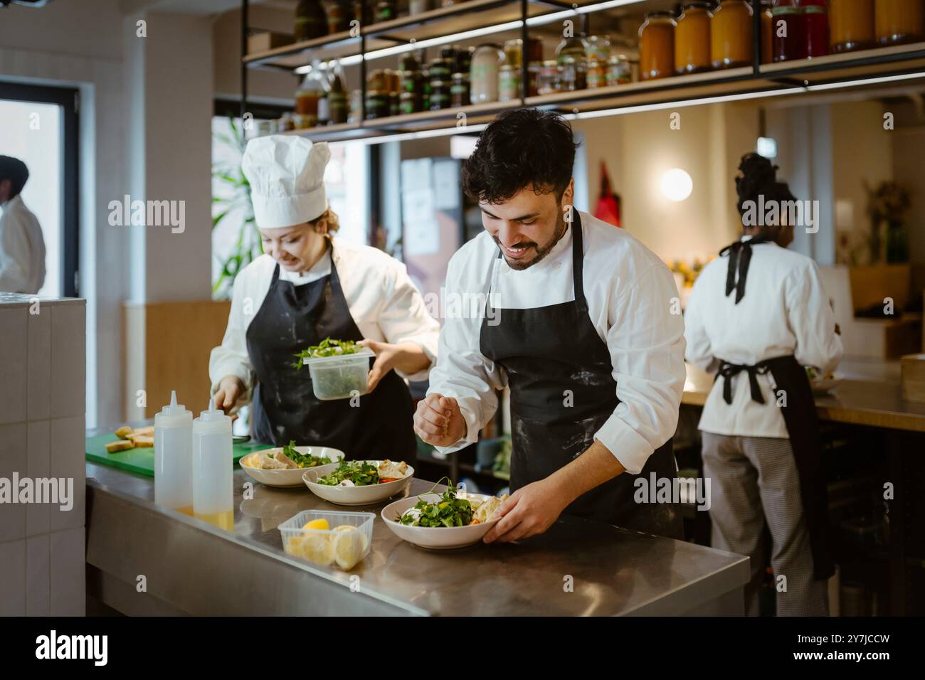 Mature men with chefs hat hi-res stock photography and images - Alamy