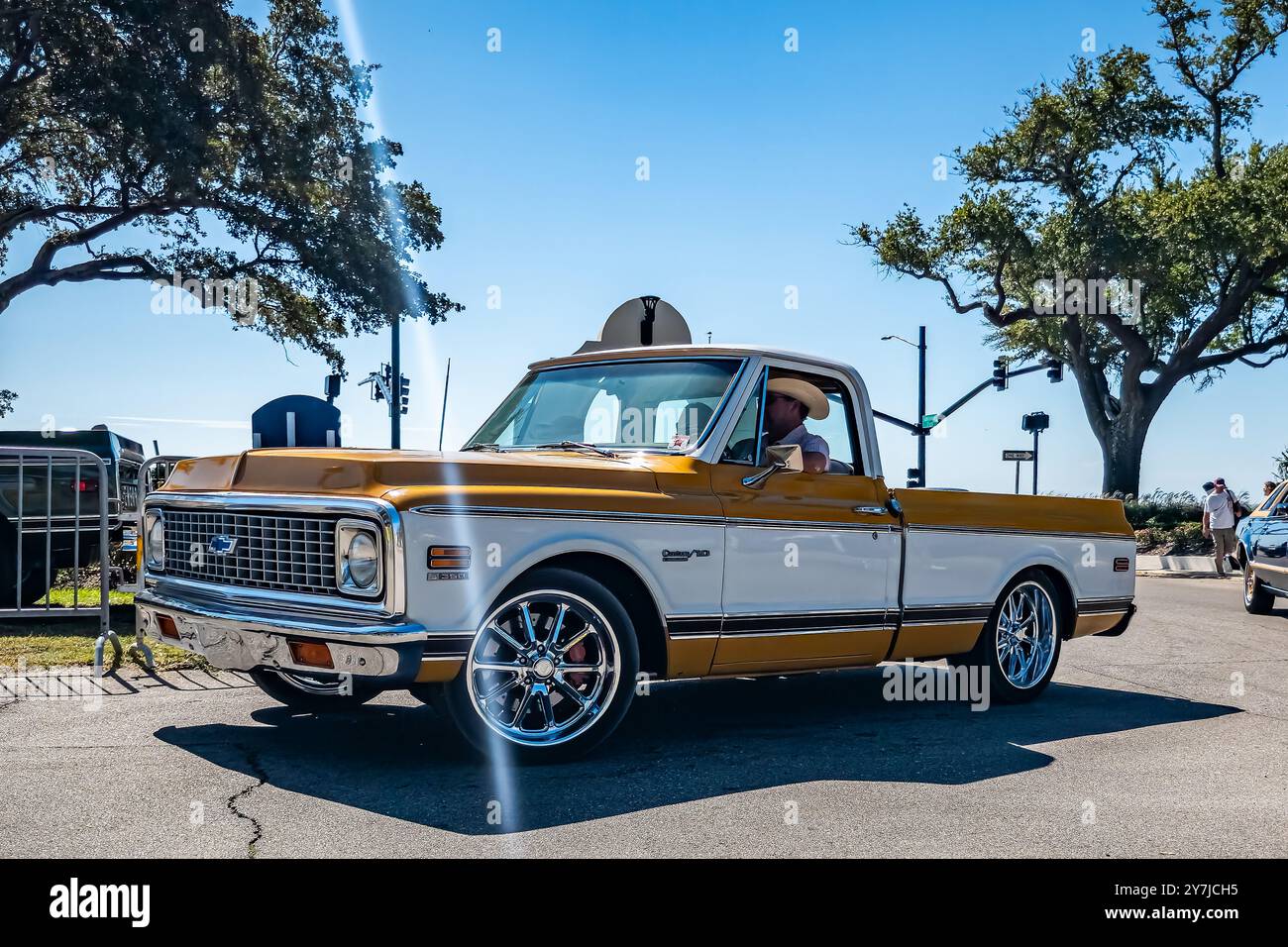 Gulfport, MS - October 02, 2023: Low perspective front corner view of a ...
