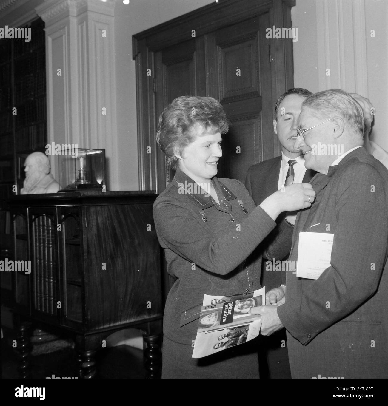 RUSSIAN SPACEWOMAN COSMONAUT VALENTINA NIKOLAYEVA TERESHKOVA IN LONDON ...