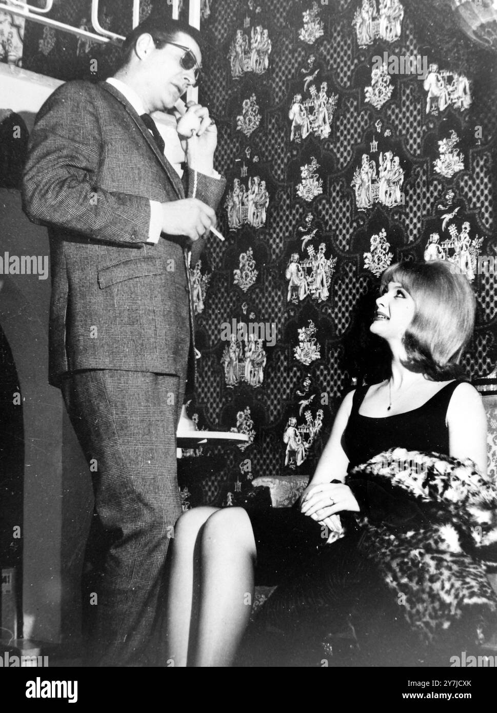 MANDY RICE DAVIES WITH BARON PIERRE DE CERVELLO IN MUNICH, GERMANY ; 5 ...