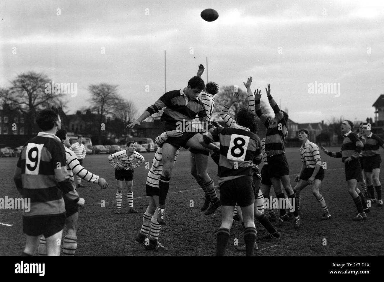 THE HOSPITALS CUP - ST. BARTHOLOMEW'S V GUY'S HOSPITAL PLAYERS IN RUGBY ...